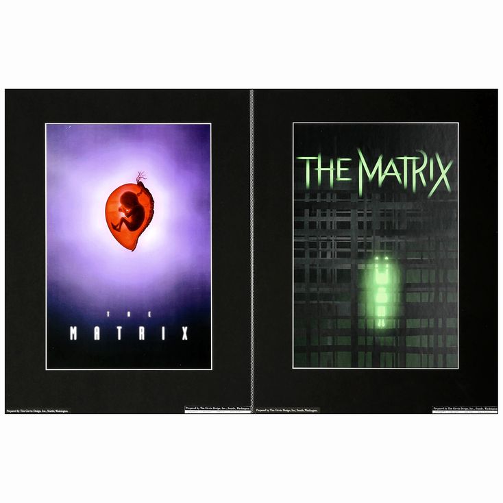 Lot # 197: THE MATRIX - Computer Generated Illustrations (2) (15 x 20 ...