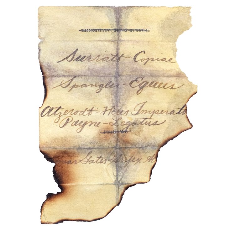 Lot 1003 - John Wilkes Booth (Christian Camargo) Burned Diary Page ...