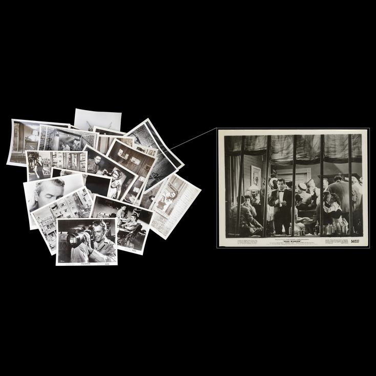 Lot 554 - Set of 32 Promotional Stills | REAR WINDOW (1954)