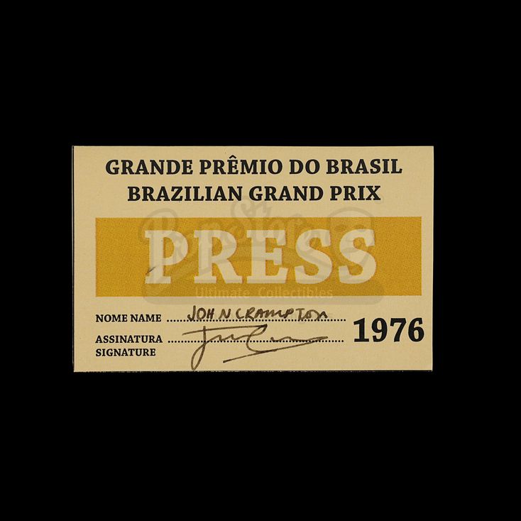 Brazilian Grand Prix Press Pass | RUSH (2013)