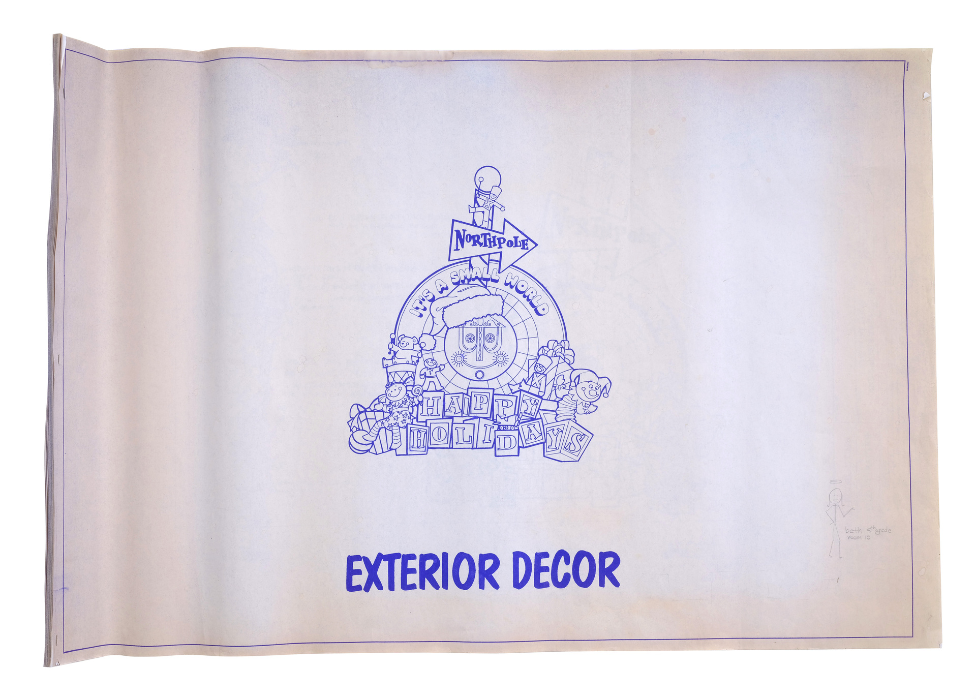 Lot # 677: Disneyland - Set of 51 Printed It's a Small World Holiday ...