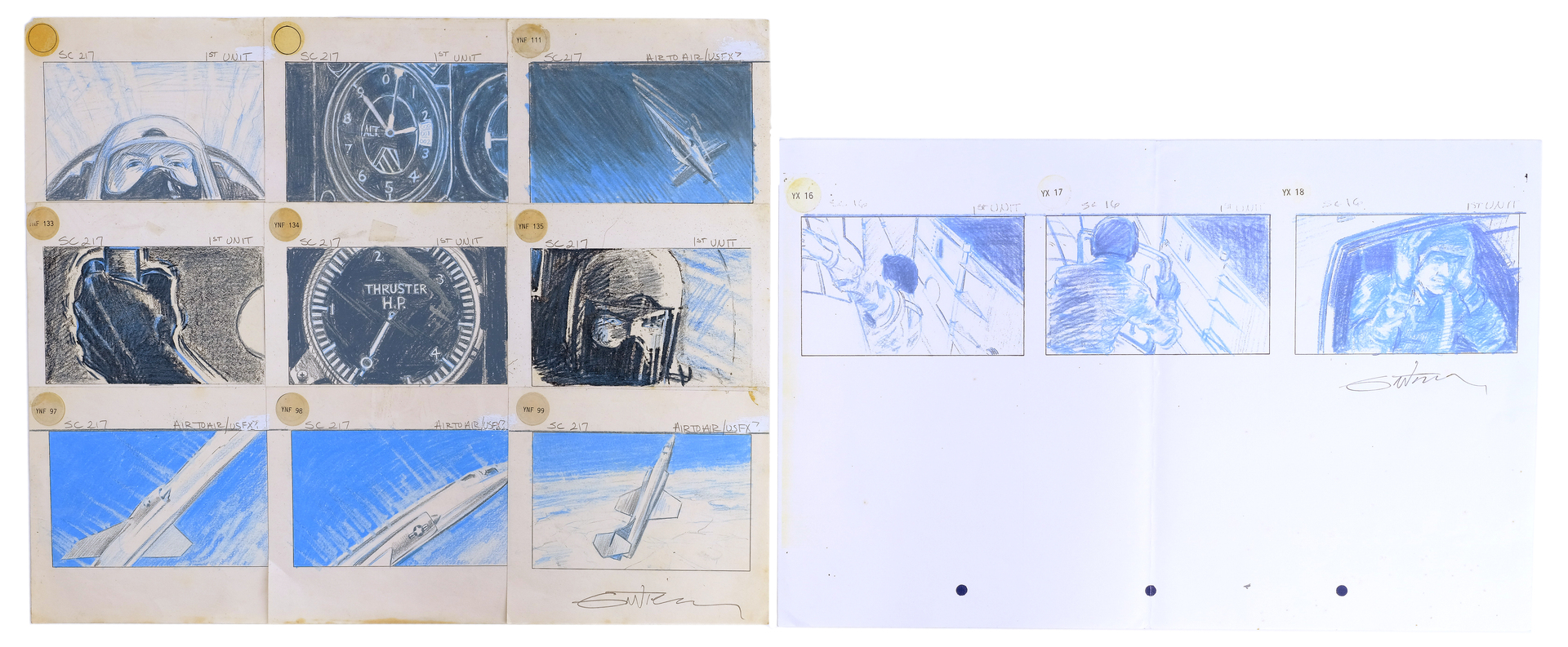 Lot # 1097: The Right Stuff (1983) - Hand-Drawn and Printed Gary ...