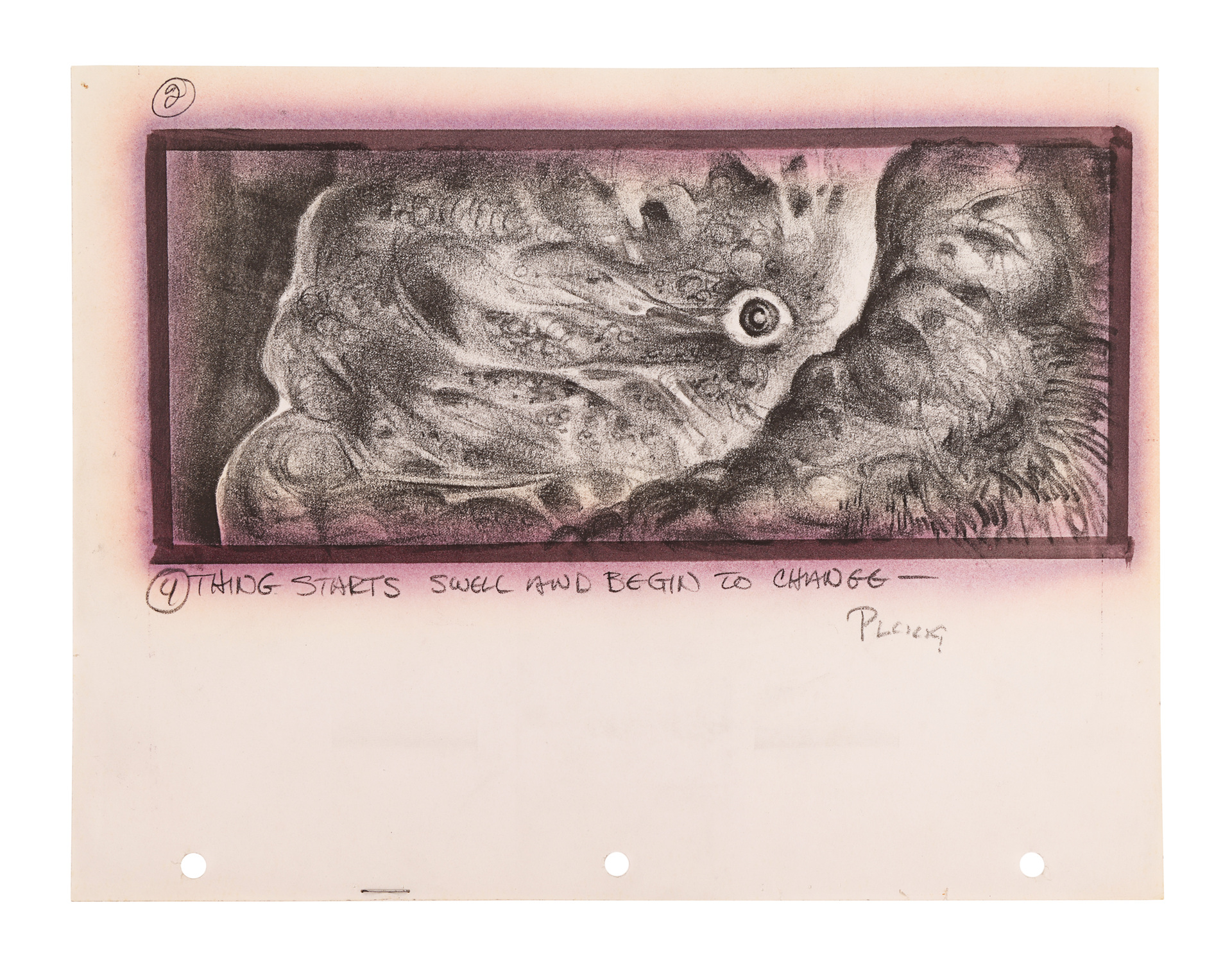 Lot # 1356: The Thing (1982) - Hand-Drawn Mike Ploog Thing Starts To ...