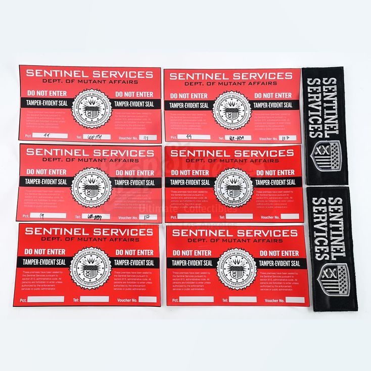 Sentinel Services Patches and Warning Stickers | GIFTED, THE (2017)