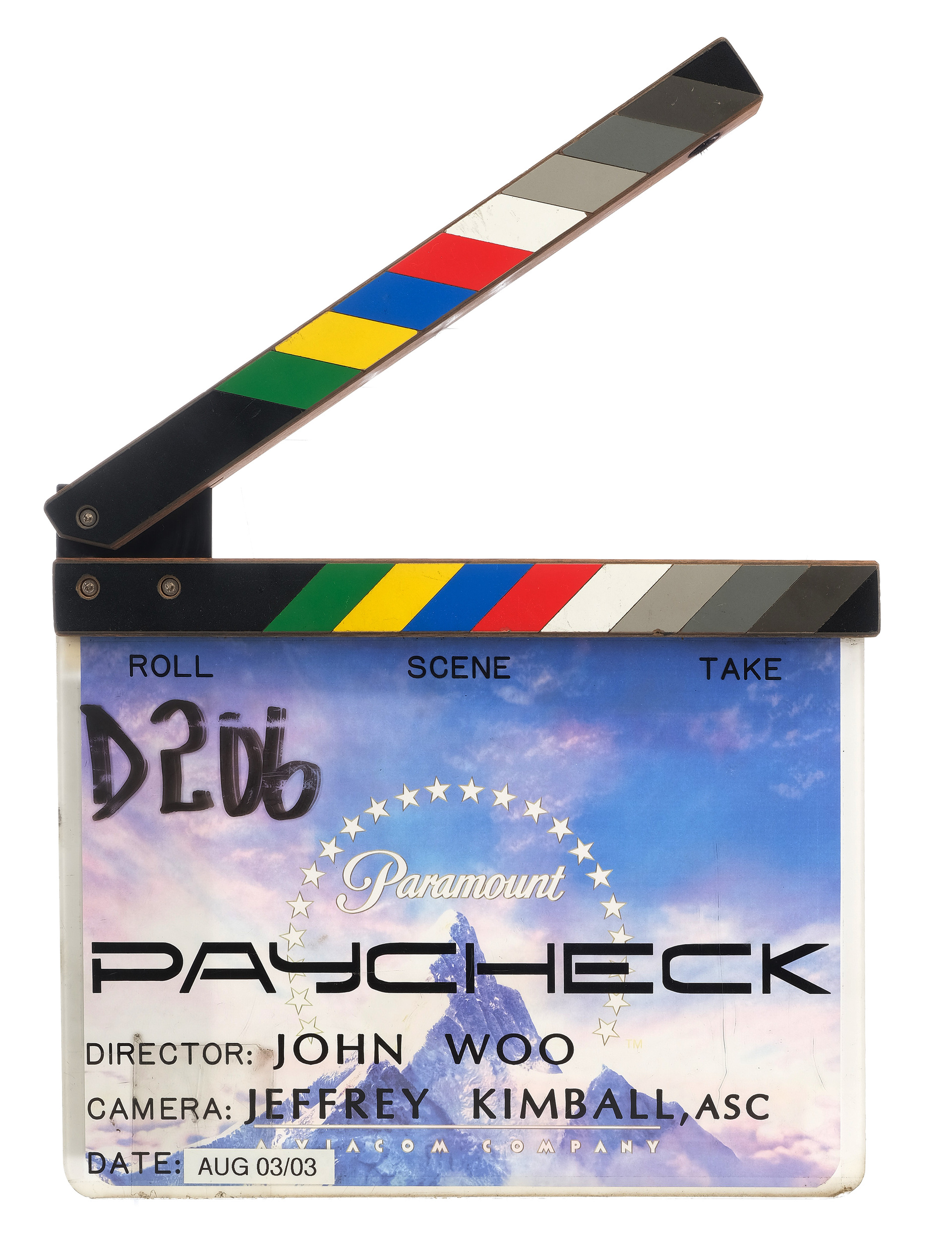 Lot # 1055: Paycheck (2003) - Clapperboard