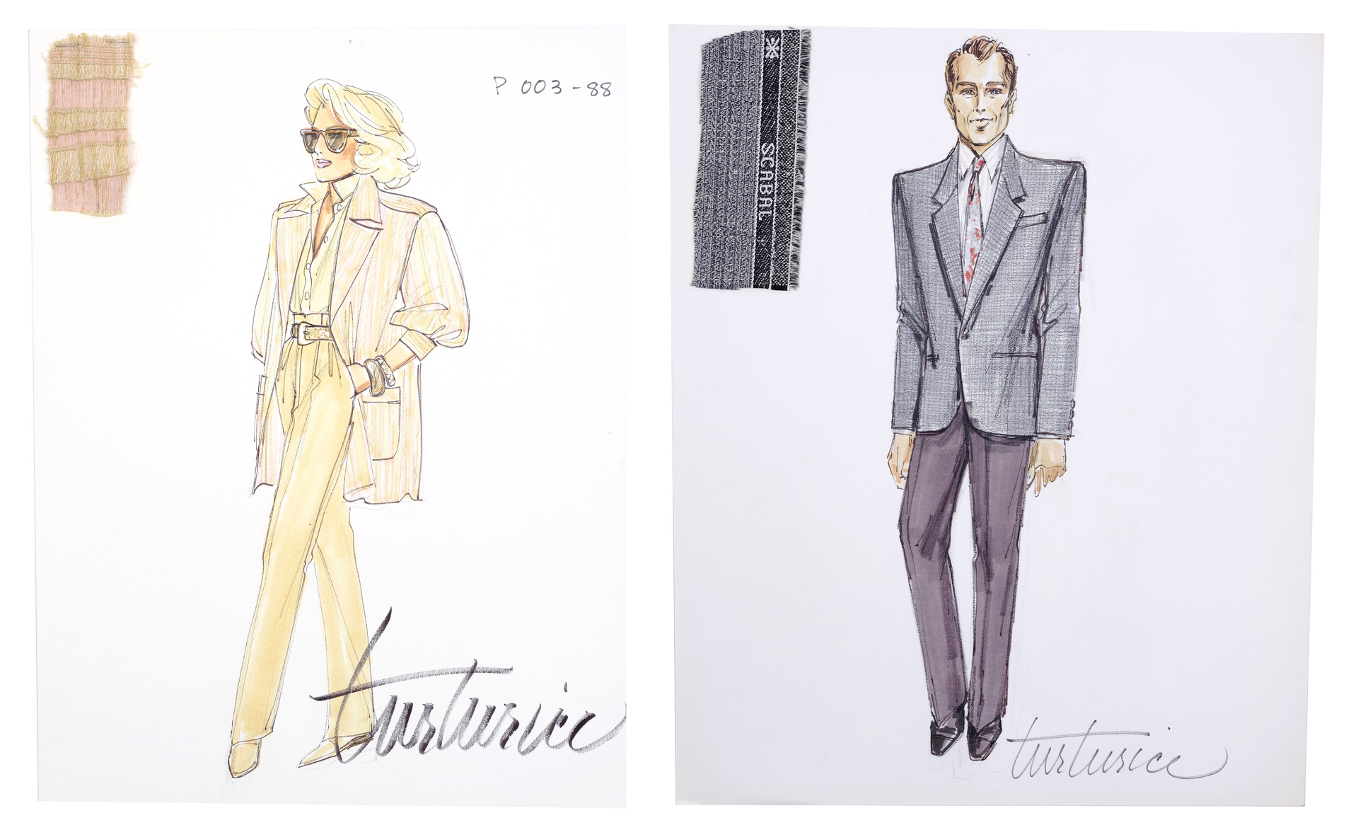 Lot # 991: Moonlighting (T.V. Series, 1985 - 1989) - Hand-Illustrated ...