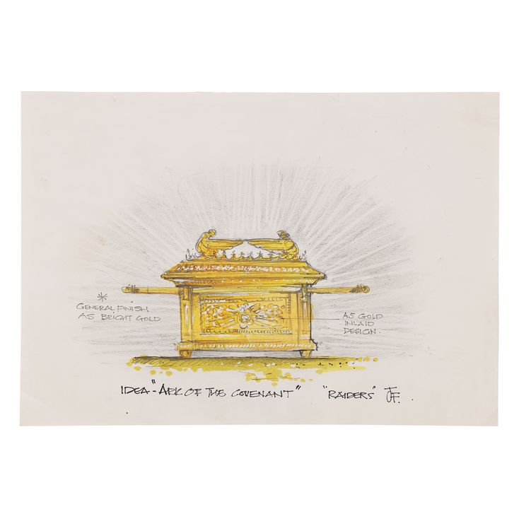 Lot 202 - Hand-drawn and Coloured Ark of the Covenant Production ...