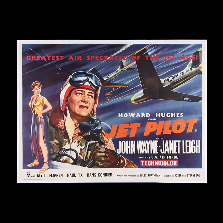 Lot 58 - Cinema Poster Live Auction - UK Quad Poster, 1957 | JET PILOT ...