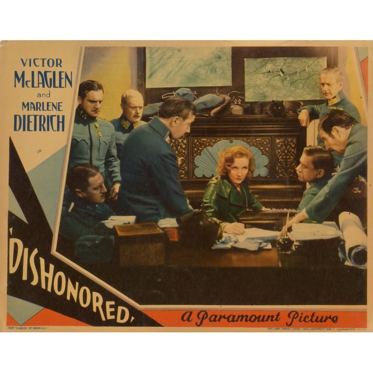 122. Lobby Card (11 x 14 ); Glossy Finish; Very Fine ### DISHONORED (1931)