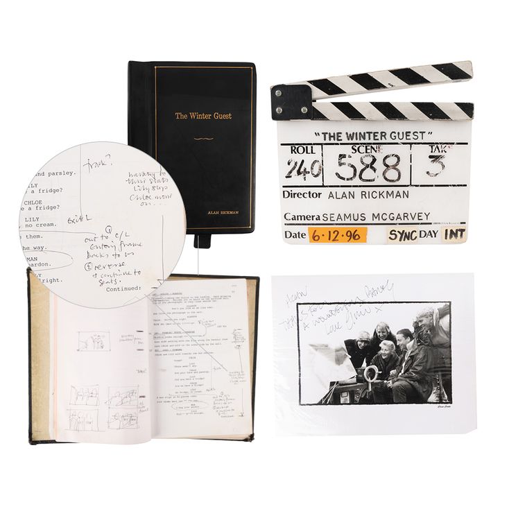 134. The Alan Rickman Archive Bound Personal Hand-Annotated Shooting ...