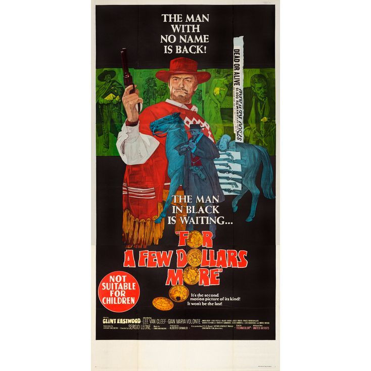 Australian Three Sheet Poster - (40 x 79 Folded) | FOR A FEW DOLLARS ...