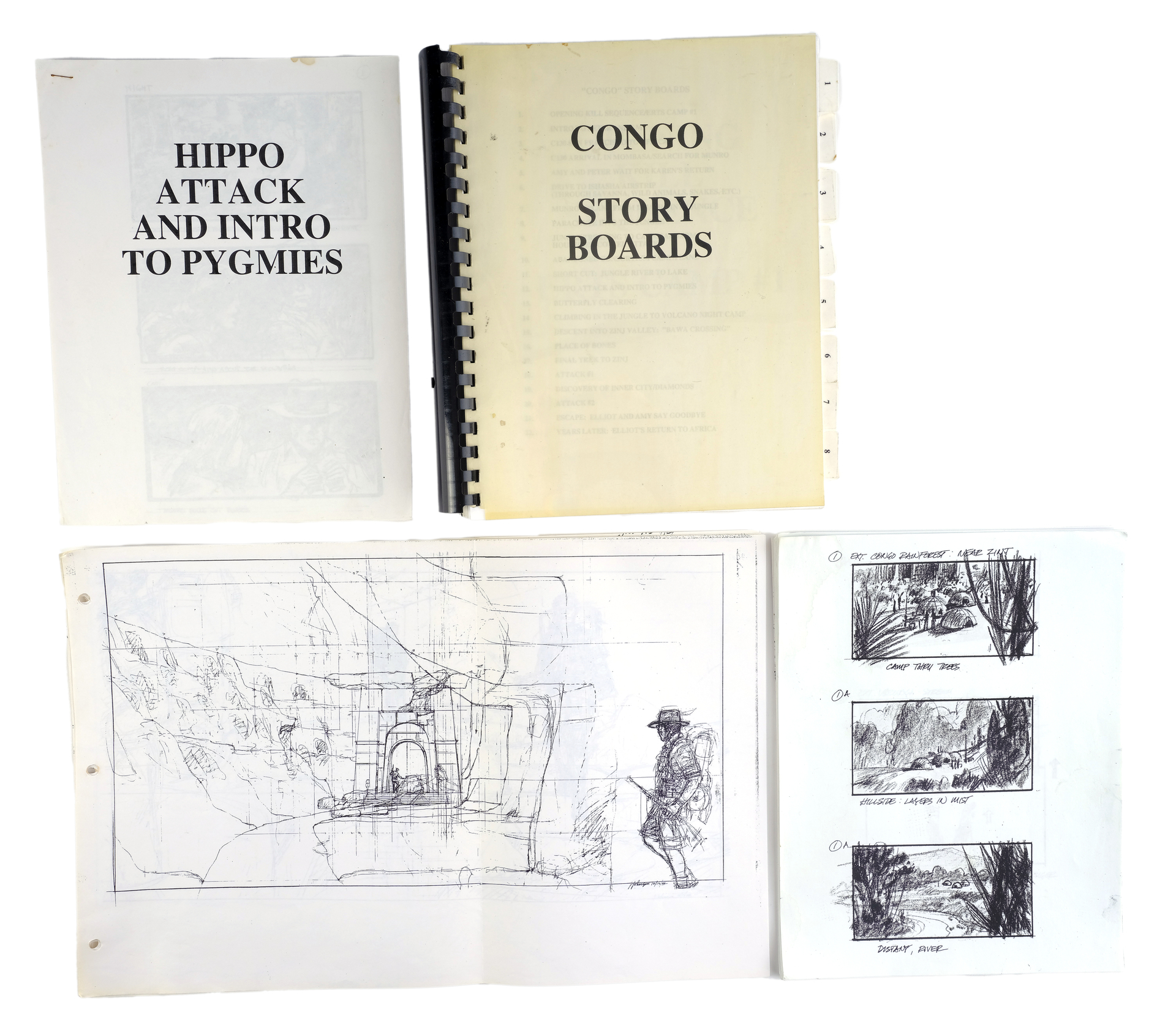 Lot # 640: Congo (1995) - Storyboard Copies