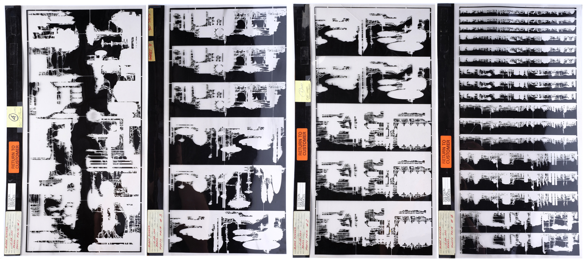 Lot # 566: Blade Runner (1982) - Set of Four Los Angeles Cityscape ...