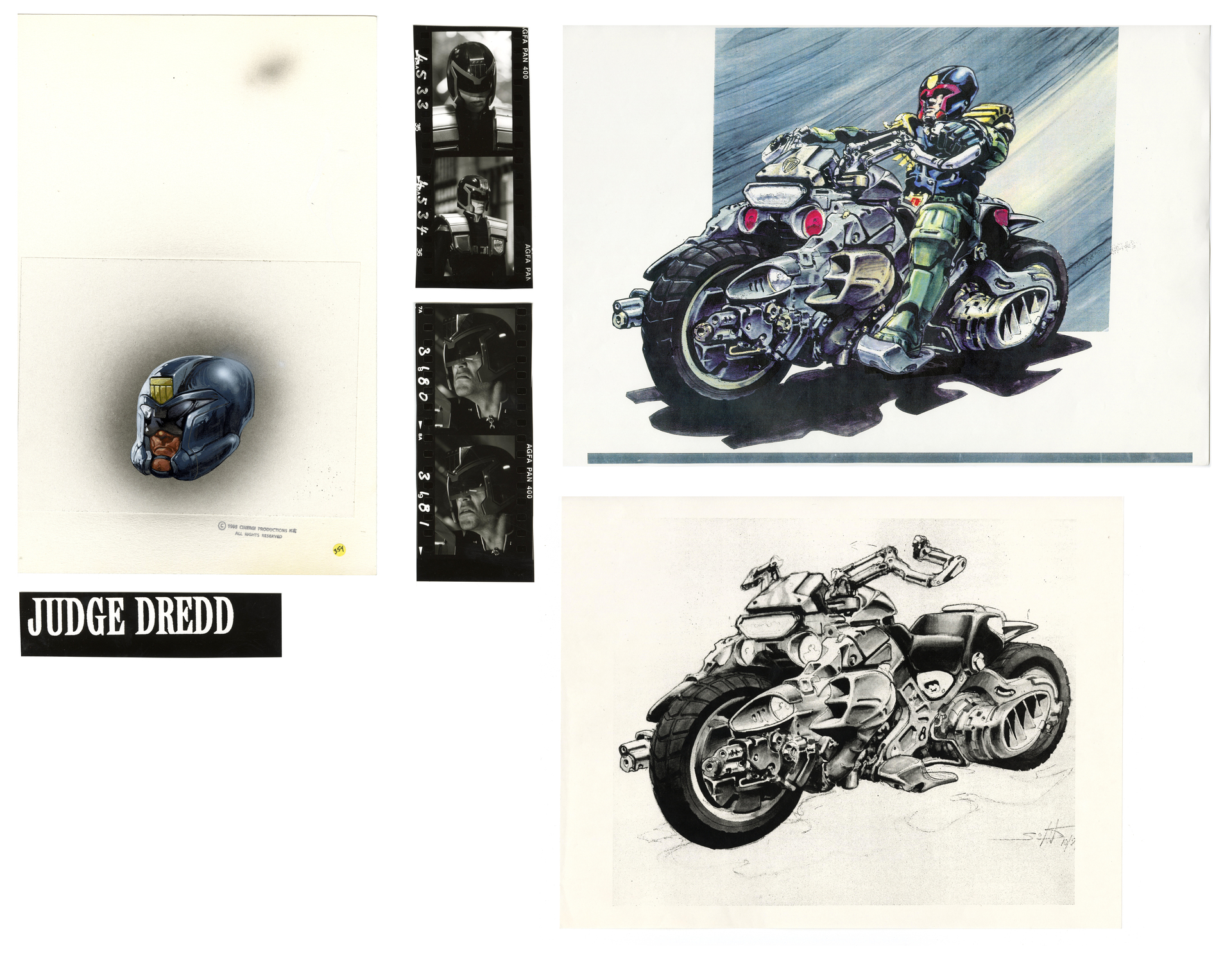 Lot # 1675: Judge Dredd (1995) - Charles Lippincott Collection: Hand ...