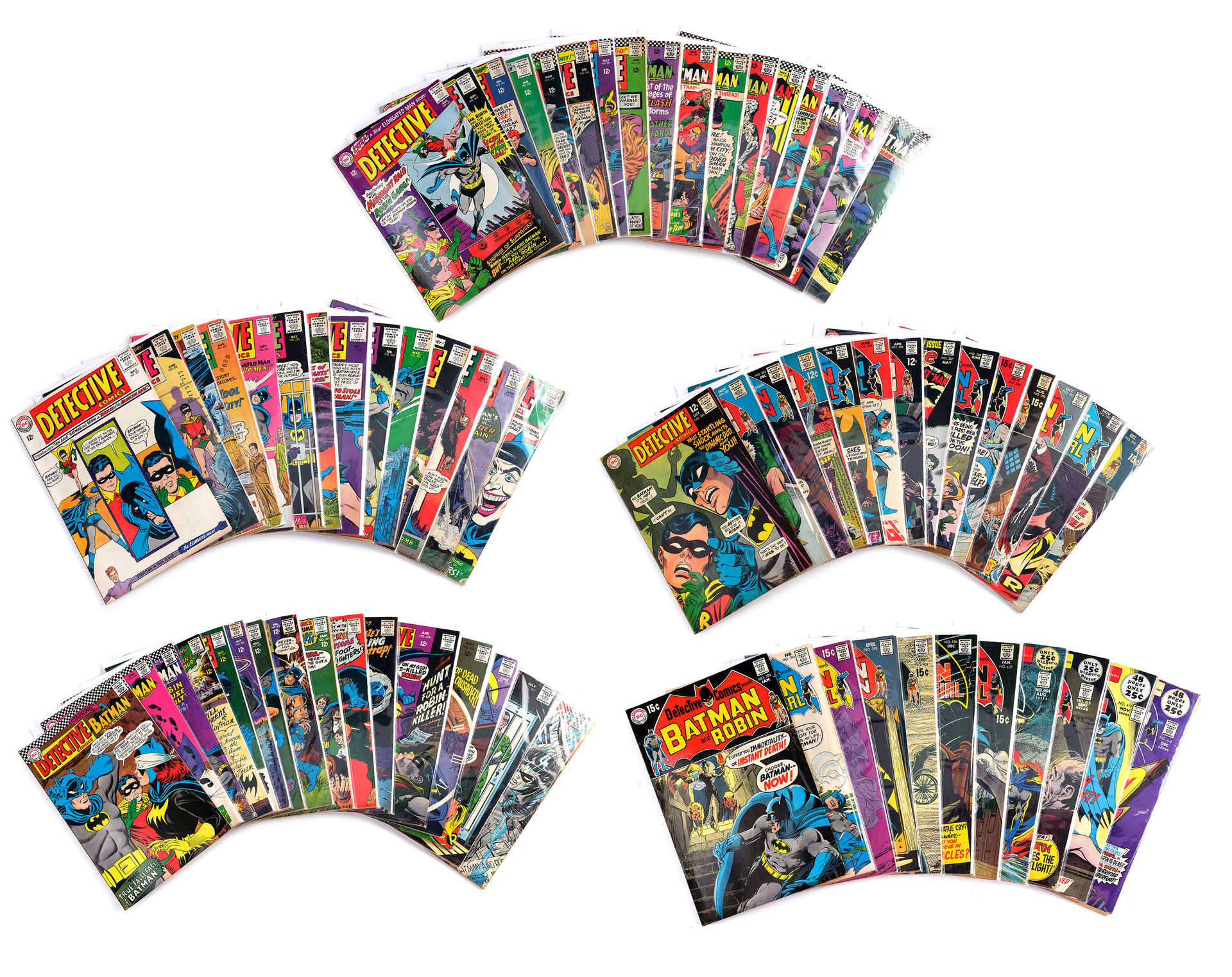 Lot # 1550: DC Comics - Detective Comics No. 327-418 [Qty. 71]