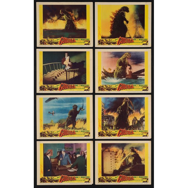 118. Lobby Card Set (8) (11 x 14 ); Fine ### GODZILLA: KING OF THE ...