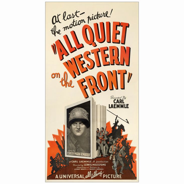 14. Three Sheet (41 x 78 ); Very Fine- on Linen ### ALL QUIET ON THE ...