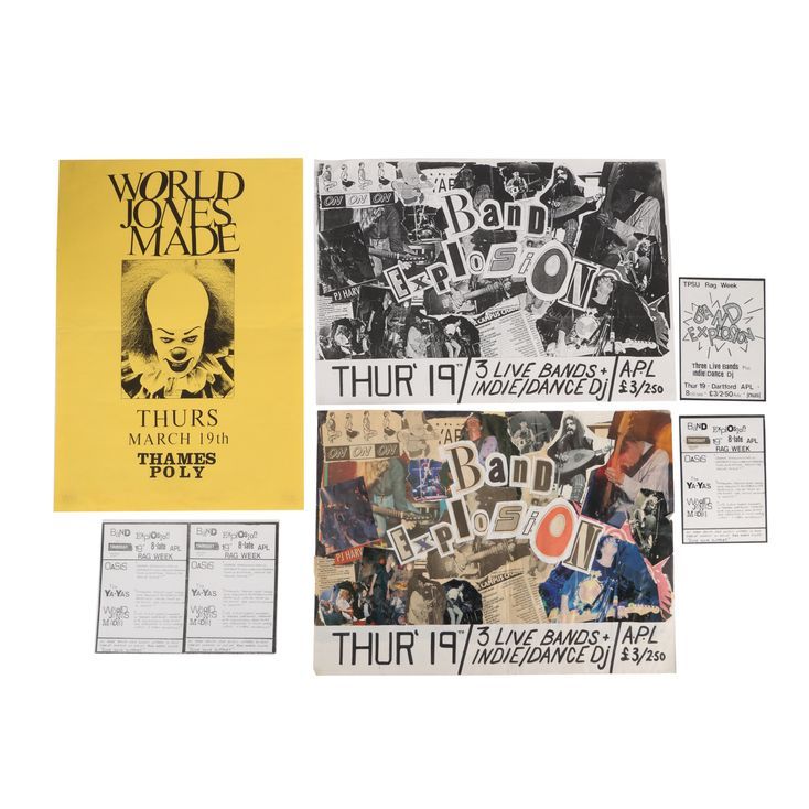279. Set of Five Flyers and Posters, Including First Ever Poster ...