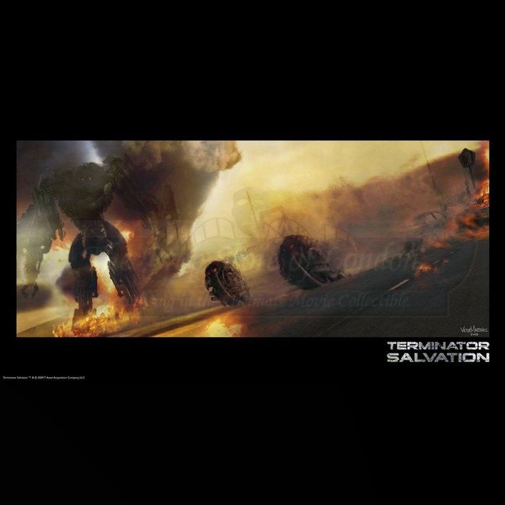Limited Edition Concept Art Prints - Moto Terminator Chase | TERMINATOR ...