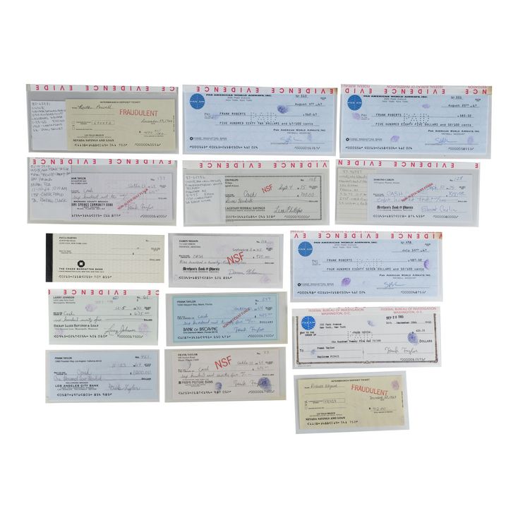 684. Set of Frank Abagnale, Jr.s (Leonardo DiCaprio) Forged Checks ...
