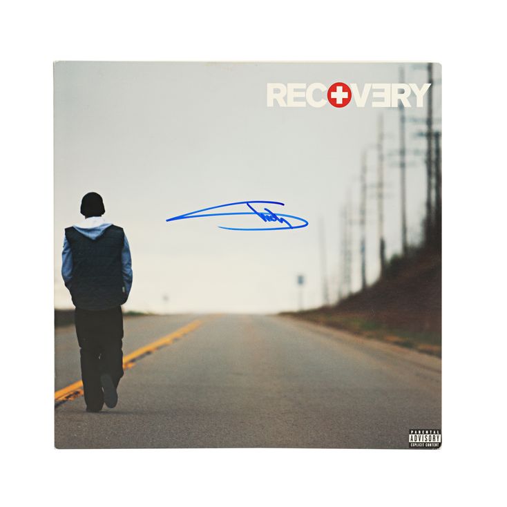 Lot # 514: EMINEM - Autographed Recovery Vinyl Album Sleeve