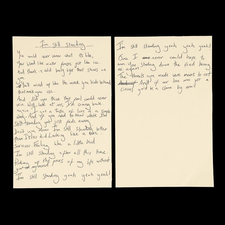 Prototype Im Still Standing Lyrics Pages | ROCKETMAN (2019)