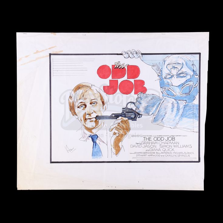 Original Vic Fair Poster Artwork | ODD JOB, THE (1978)