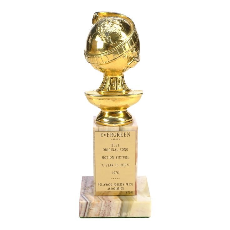 Lot 630 - 1976 Golden Globe Award for Best Original Song | STAR IS BORN ...