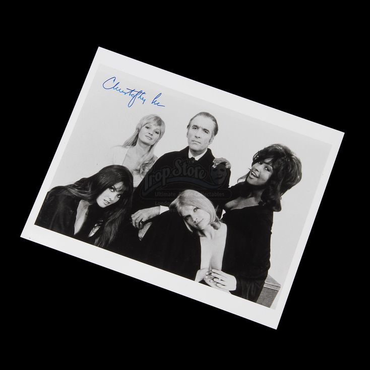 Christopher Lee Autographed Still | DRACULA A.D. 1972 (1972)