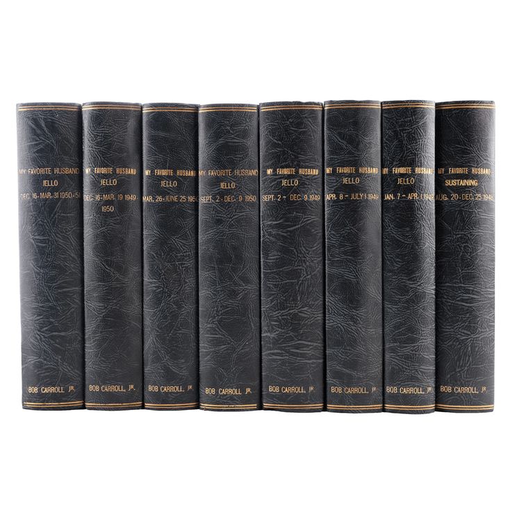 Lot 86 - Bob Carroll, Jr. Collection Set of Eight Bound Script Books ...