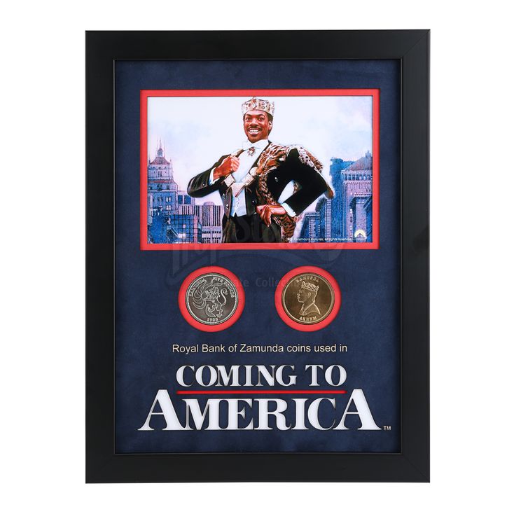 Framed Royal Bank of Zamunda Coins | COMING TO AMERICA (1988)