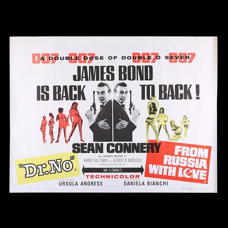 UK Quad Double-Bill Poster, 1965 Re-Release | JAMES BOND: VARIOUS ...