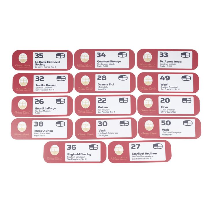 1642. Set of Chateau Picard Vineyard Placards | STAR TREK: PICARD (TV ...