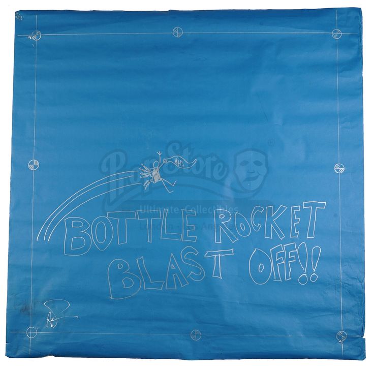 Episode Blueprint Signed by Adam Savage - Bottle Rocket Blast Off ...