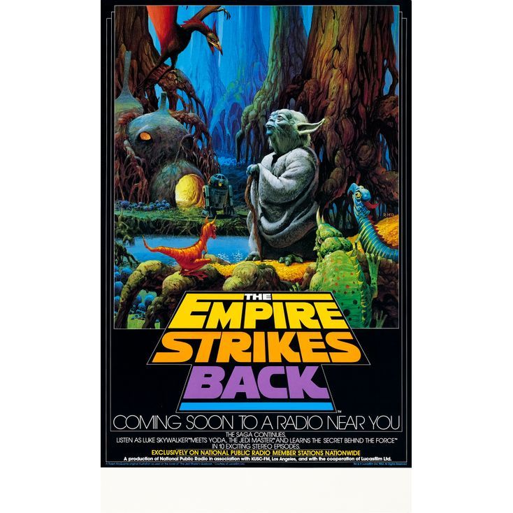 1097. NPR Radio Promo Poster (17 x 28 ); Very Fine Rolled ### STAR WARS ...
