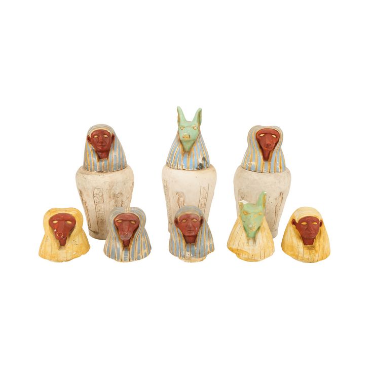 Lot 1433 - Canopic Jars and Lids | MUMMY, THE (1999)