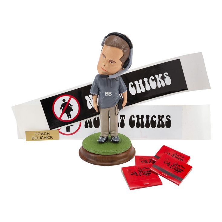Lot 1648 - Jim Nances (Rex Ryan) Bill Belichick Bobblehead and Nametag ...