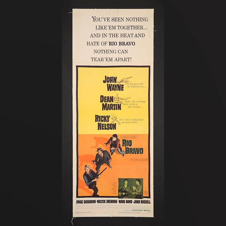 US Insert Poster, 1959 | RIO BRAVO (1959)