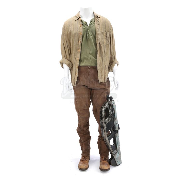 Insurgent (2015) Tobias Four Eatons Amity Refugee Camp Costume with Gun ...