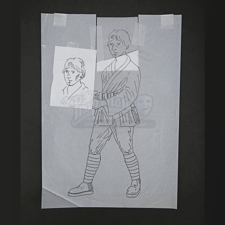 John Mollo Post Production Luke Skywalker Tracing Paper Design | STAR ...