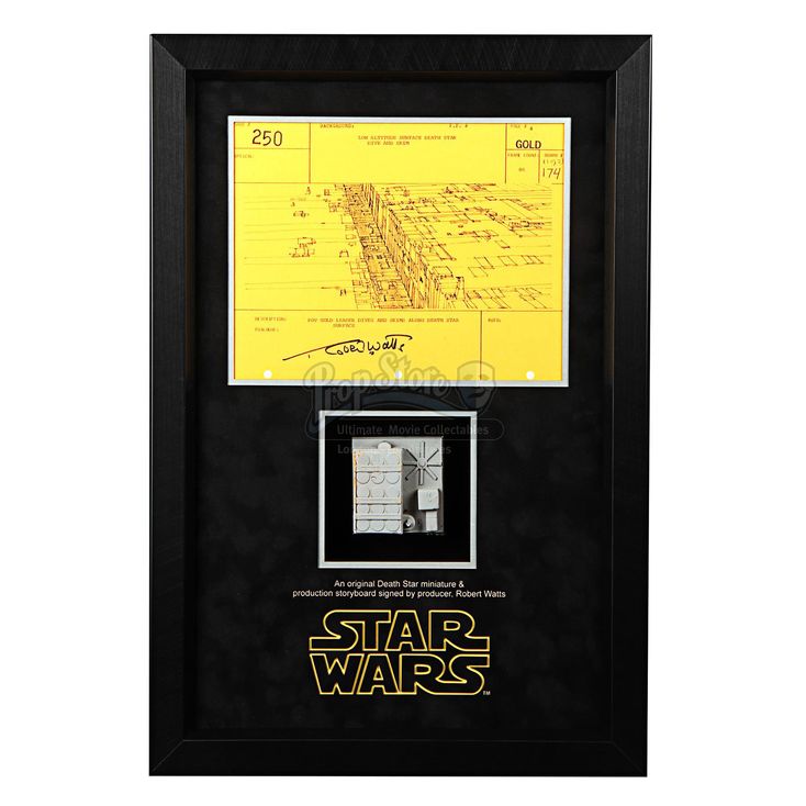 Death Star Surface Section Miniature Storyboard Display (Gold 250 ...