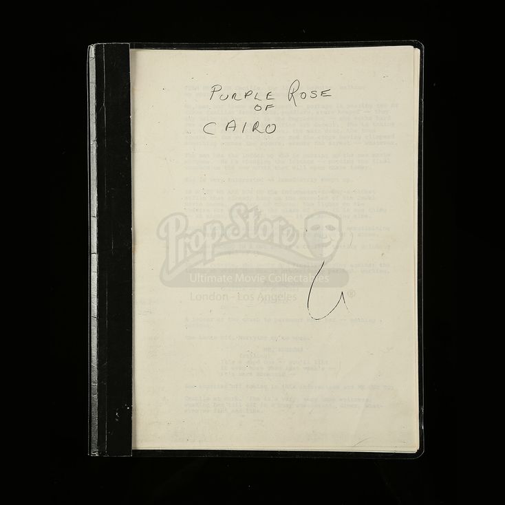 Script | PURPLE ROSE OF CAIRO, THE (1985)