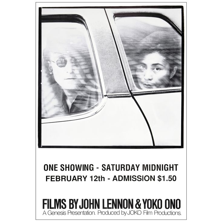 Lot # 232: FILMS BY JOHN LENNON AND YOKO ONO - One-Sheet (27 x 39 ...