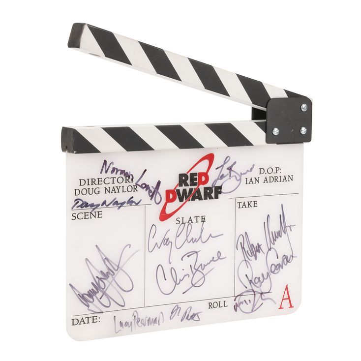 Lot 1579. Main Cast-autographed Clapperboard | RED DWARF (TV SERIES ...