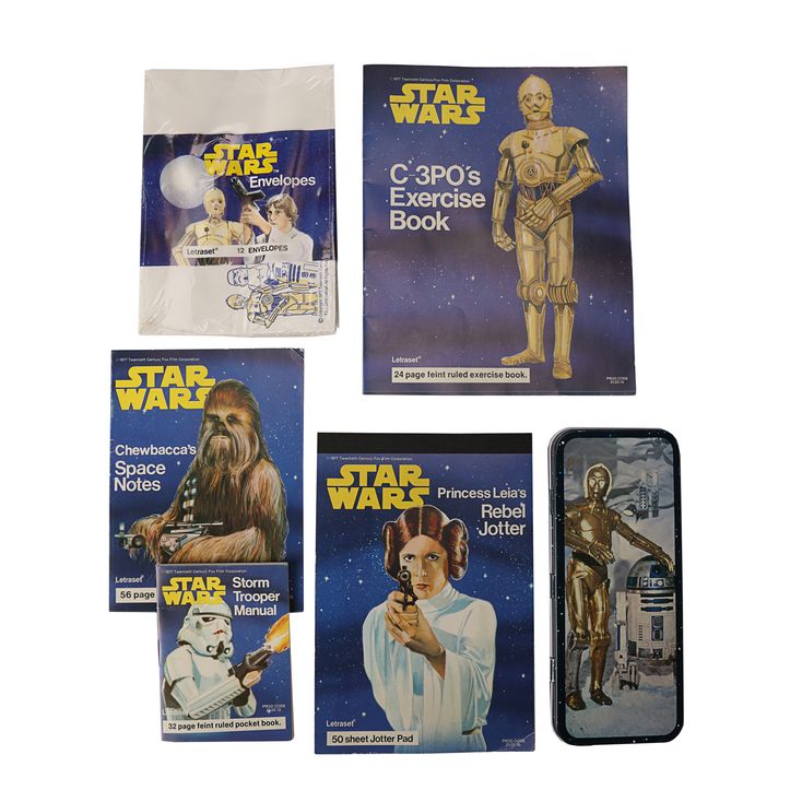 Lot 765 - Anthony Daniels Collection Star Wars Letraset Stationery Set ...