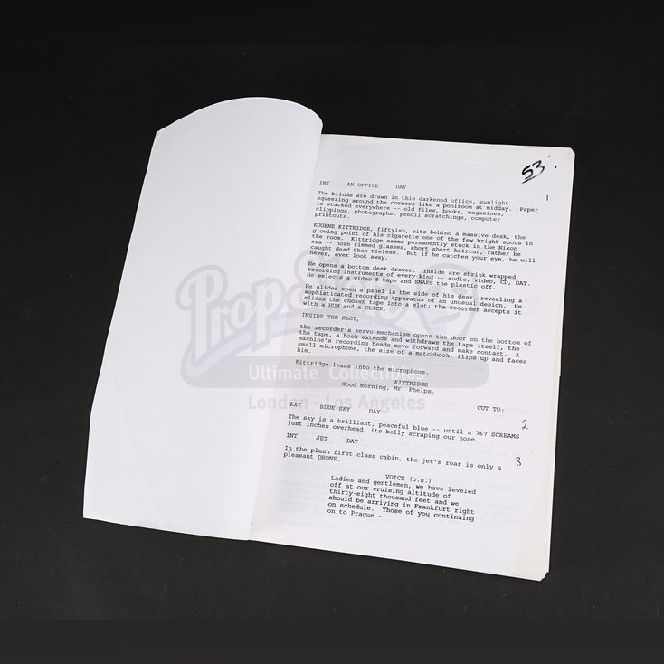 Production-Used Script. | MISSION: IMPOSSIBLE (1996)