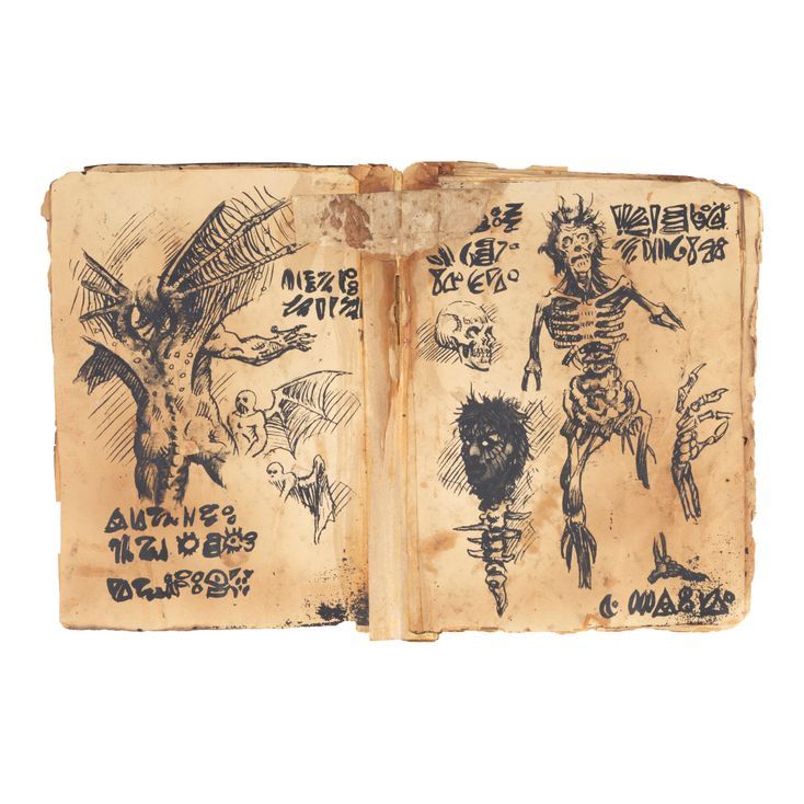 Lot 121. Tom Sullivan Collection Bound Set of 20 Production-Made Printed Stunt Necronomicon Ex ...