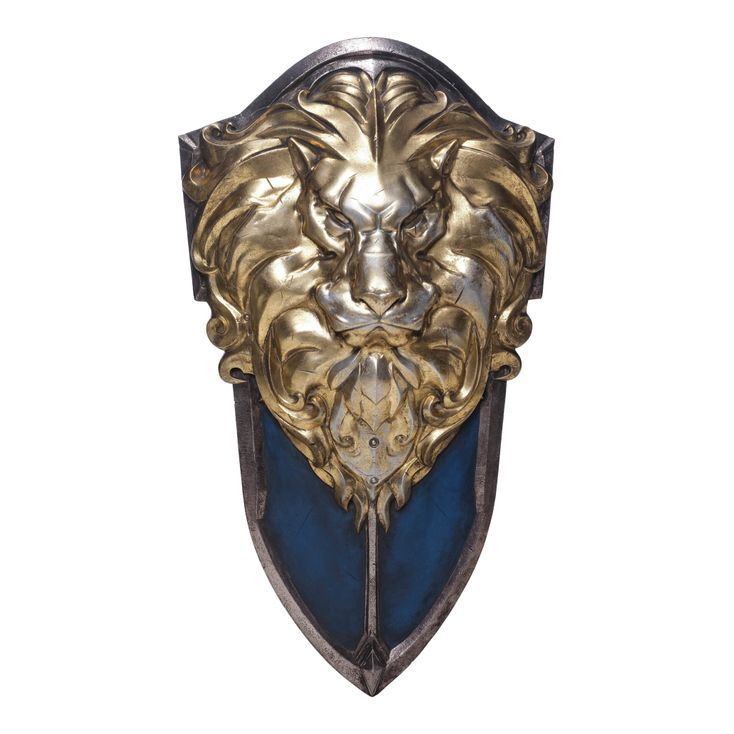 Lot 1304. Distressed Gold-Color Alliance Shield | WARCRAFT (2016)