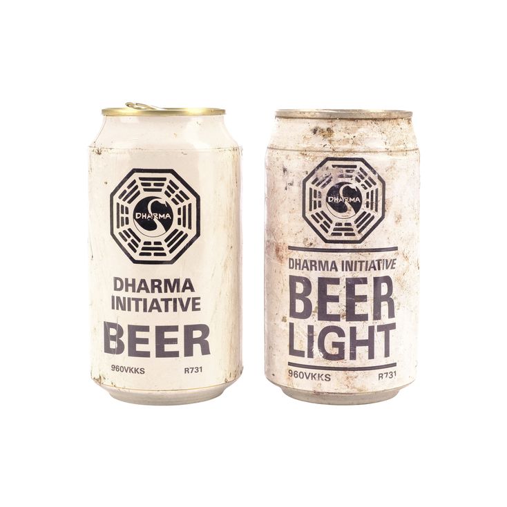 Lot 488 - Pair of Dharma Initiative Beer Cans | LOST (2004-2010)