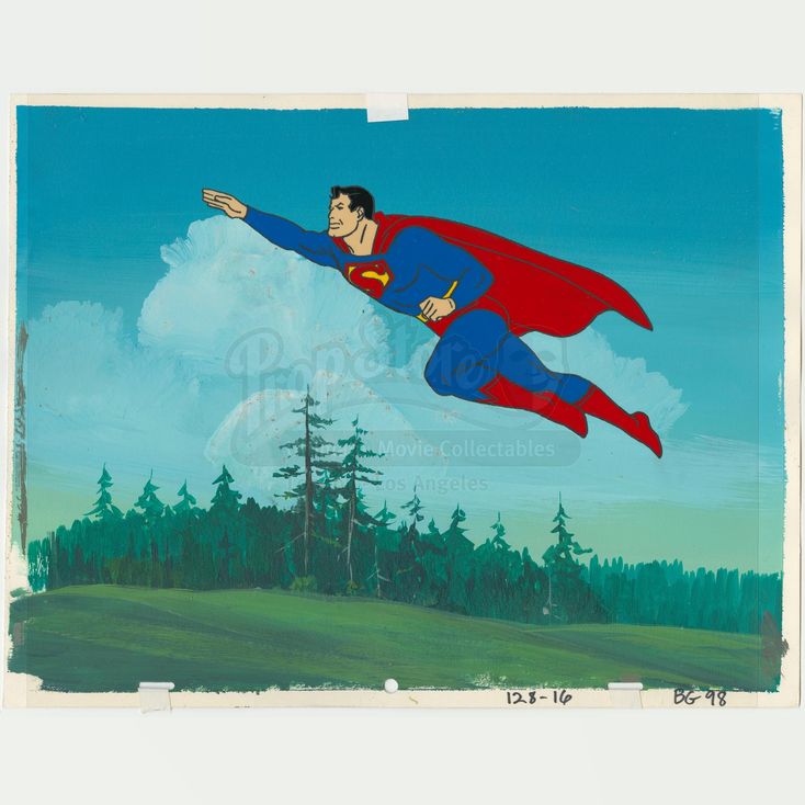 Superman Animation Cel | CHALLENGE OF THE SUPERFRIENDS (1978-1978)